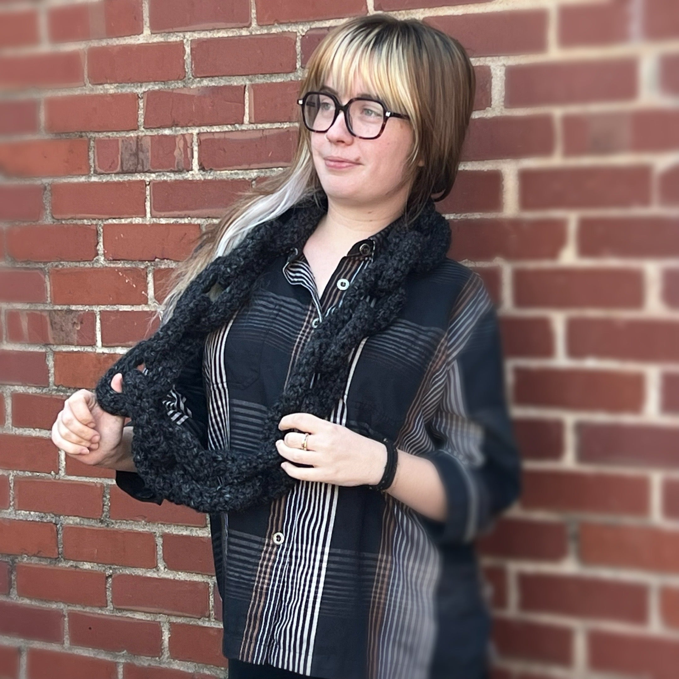Black Chain Scarf – Danielle Miller Jewelry